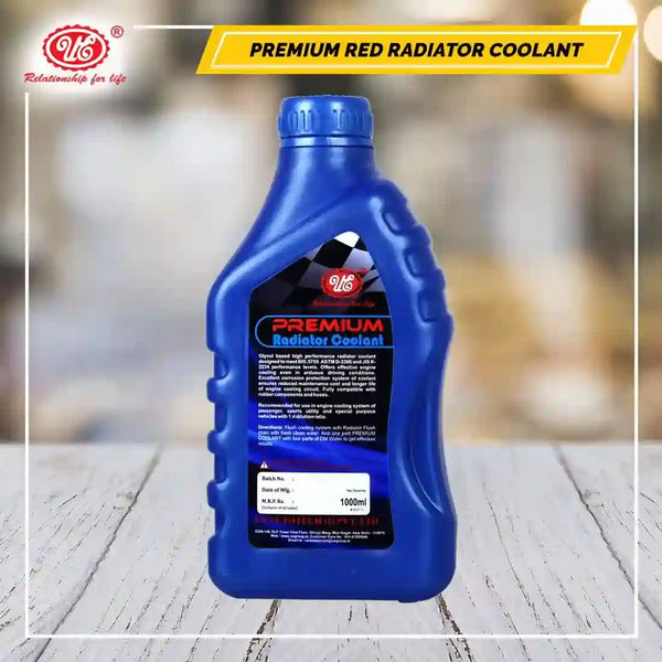 Premium Red Car Radiator Coolant Concentrate - Mix Ratio 1:4 | UE Autotech