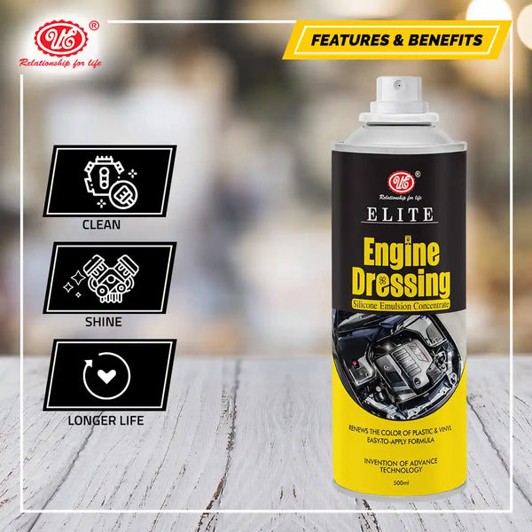 Engine Dressing Spray Bottle For Car & Bike - UE Autotech